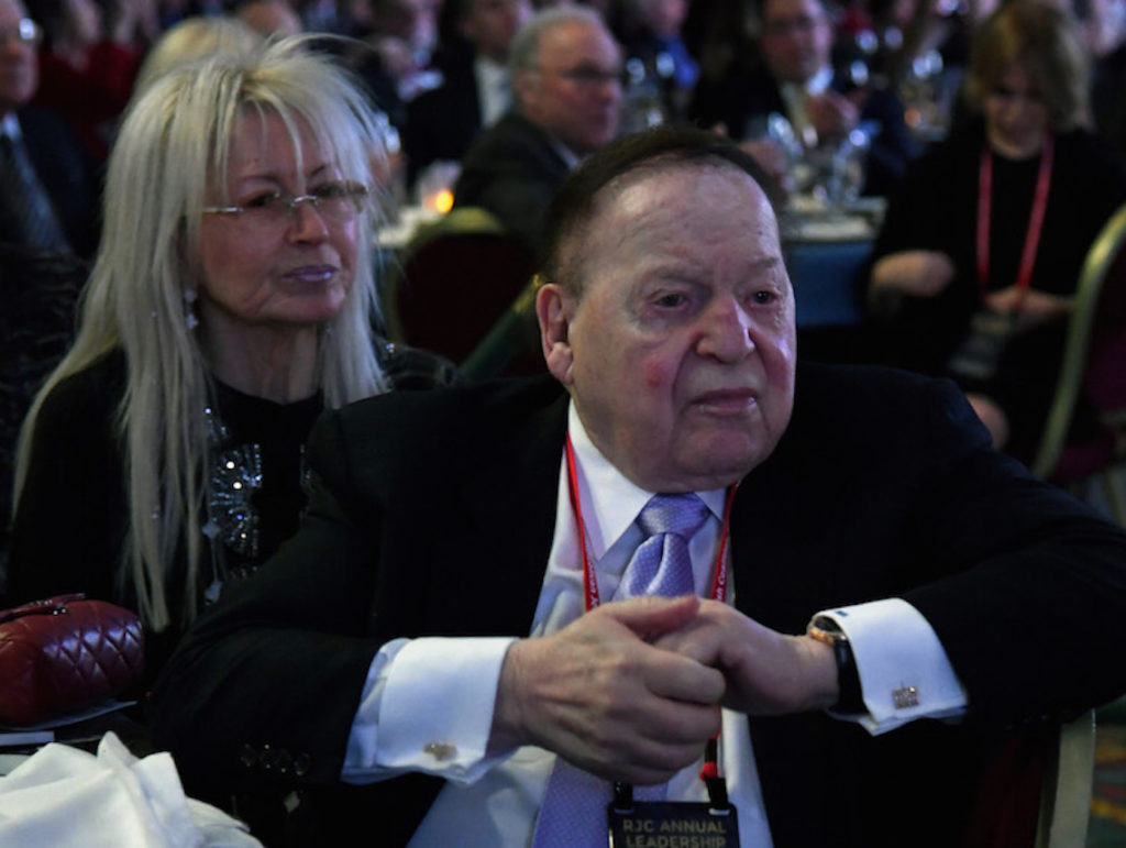 Sheldon Adelson gave record $5 million to Trump inauguration celebrations