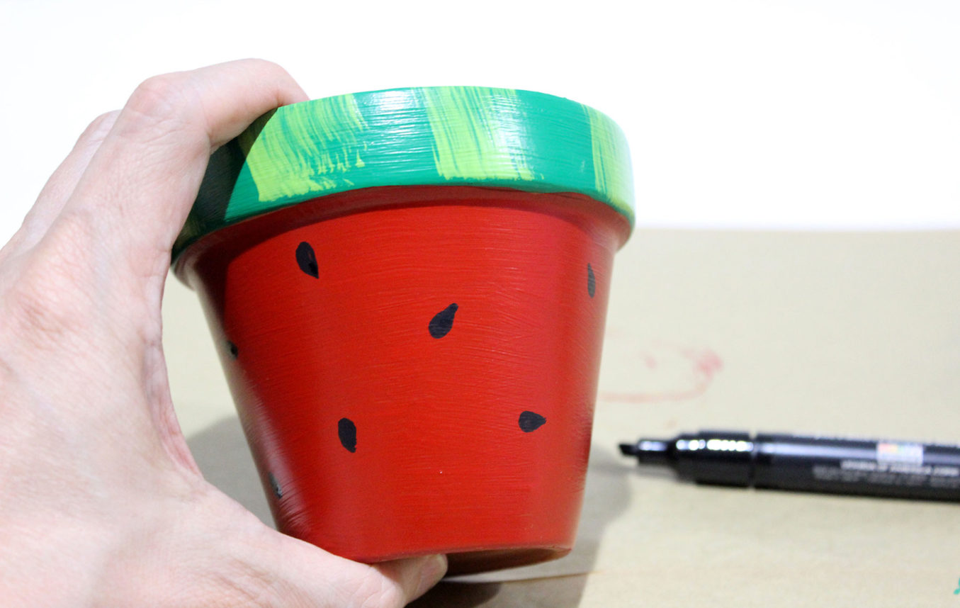 Watermelon Clay Pots for Summer