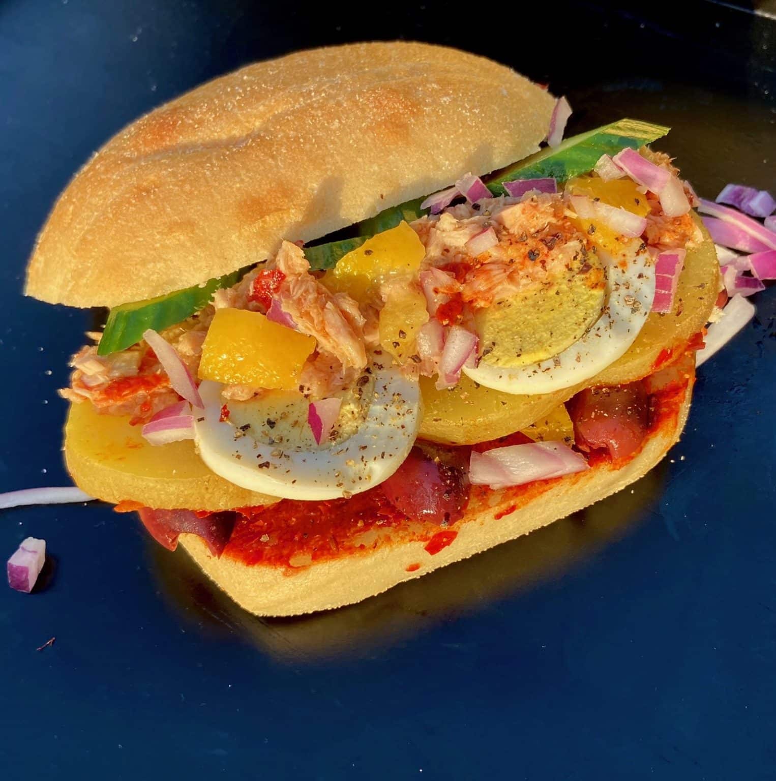 The Best Tunisian Tuna Sandwich