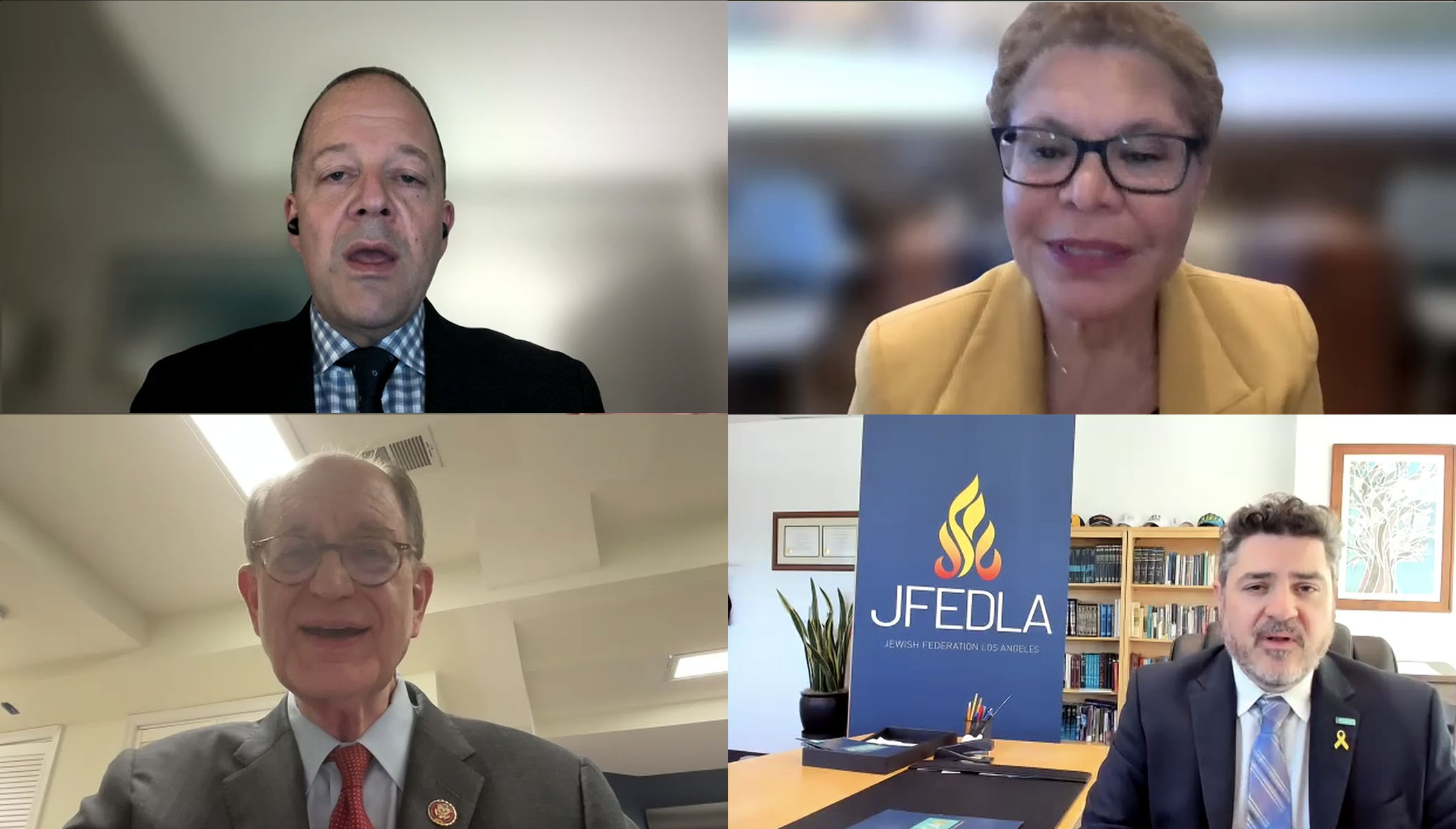 Mayor Bass, Brad Sherman, LAPD Highlight JFed Community Security ...