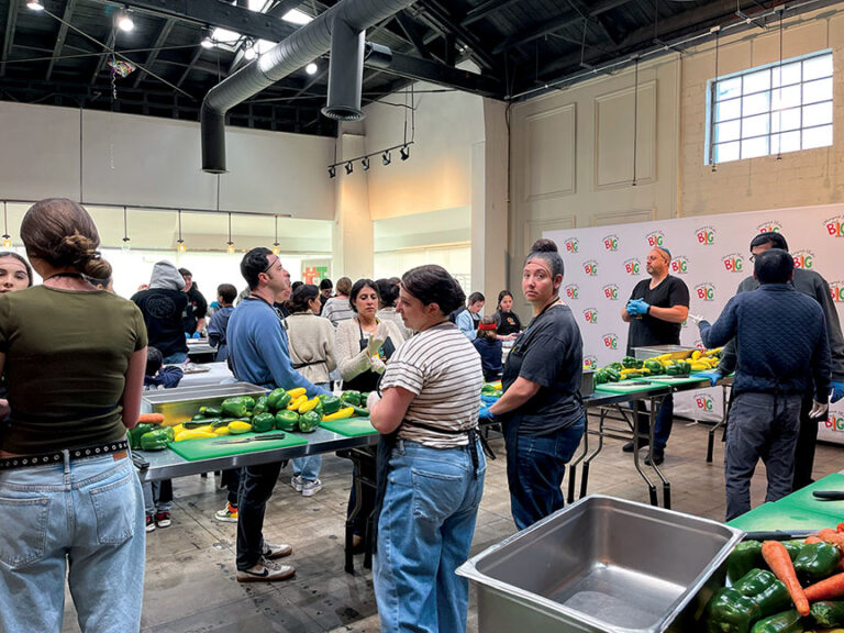 OBKLA Volunteers Prep Meals, MOT Lights up Building for Hostages